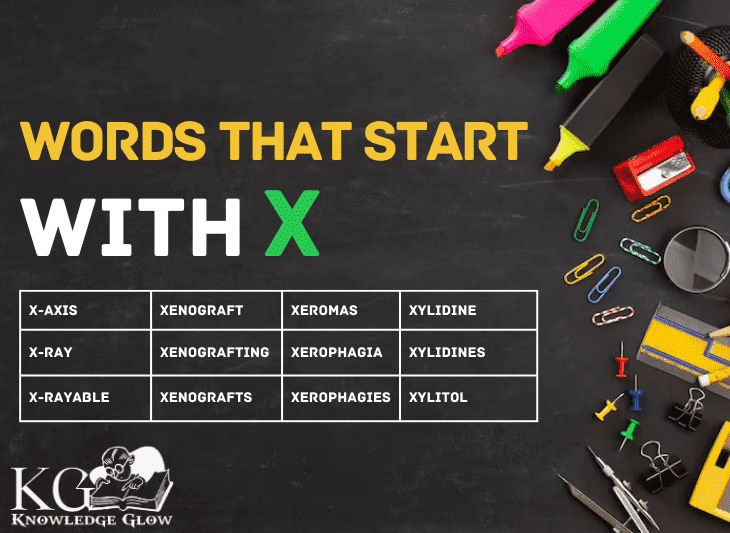 Words Starting With X Words Starting With X
